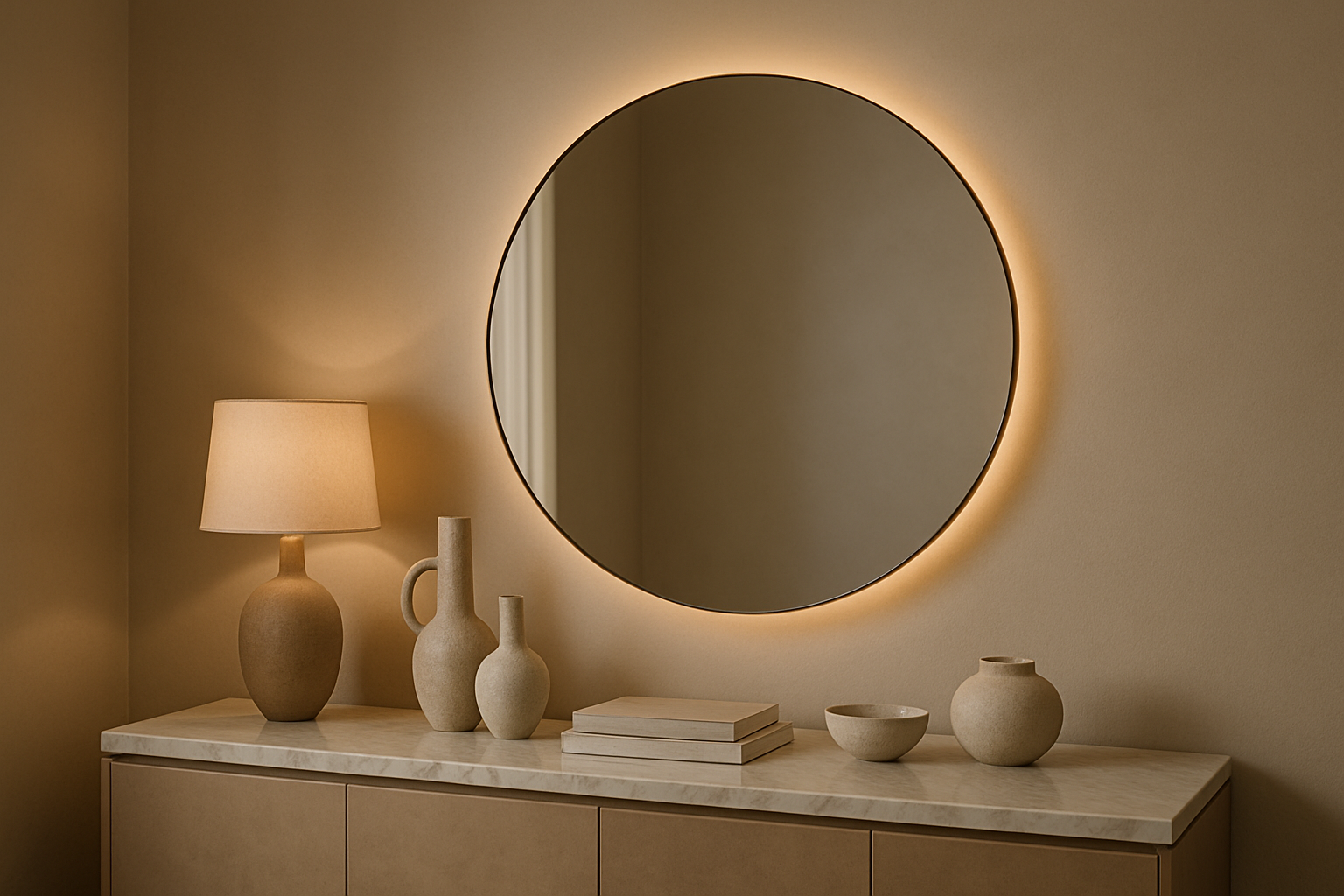 How To Add Lighting Around A Mirror (Without Hiring An Electrician ...